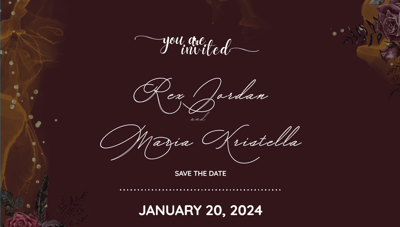 Rex Jordan and Maria Kristella are Getting Married! - You Are Invited